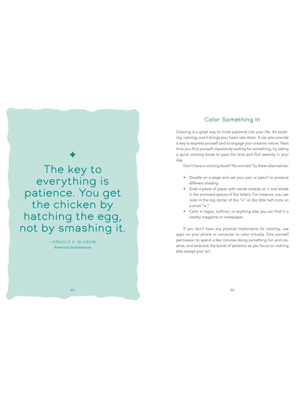 The Book of Patience : 250 Ways to a More Patient You by Courtney E ...